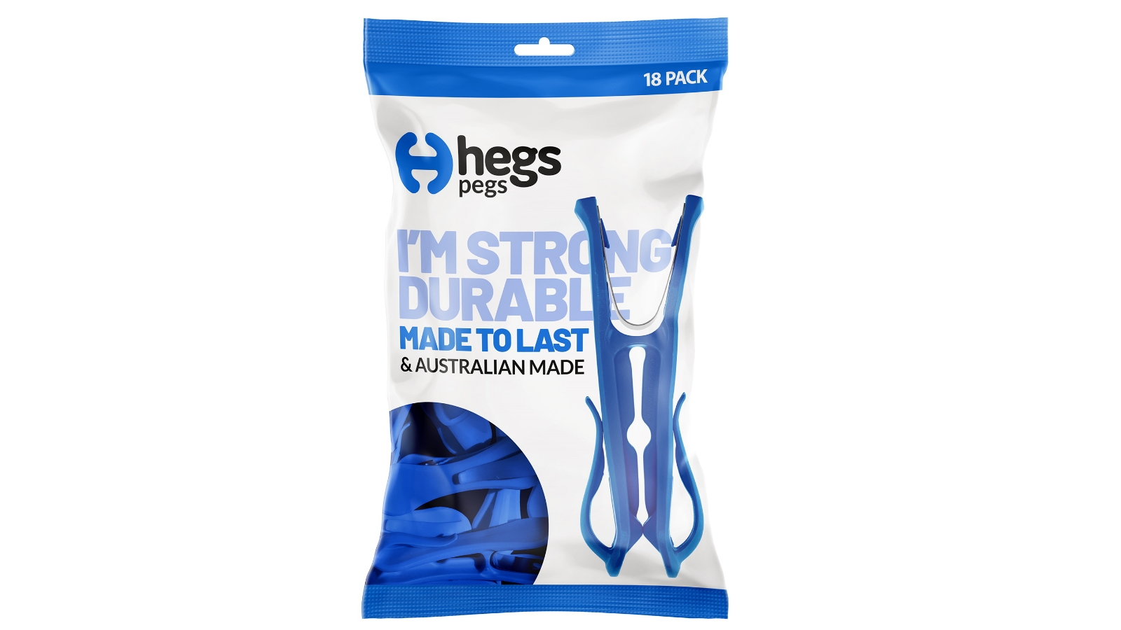 HEGS 18-Pack Clothes Pegs - Orange | Harvey Norman