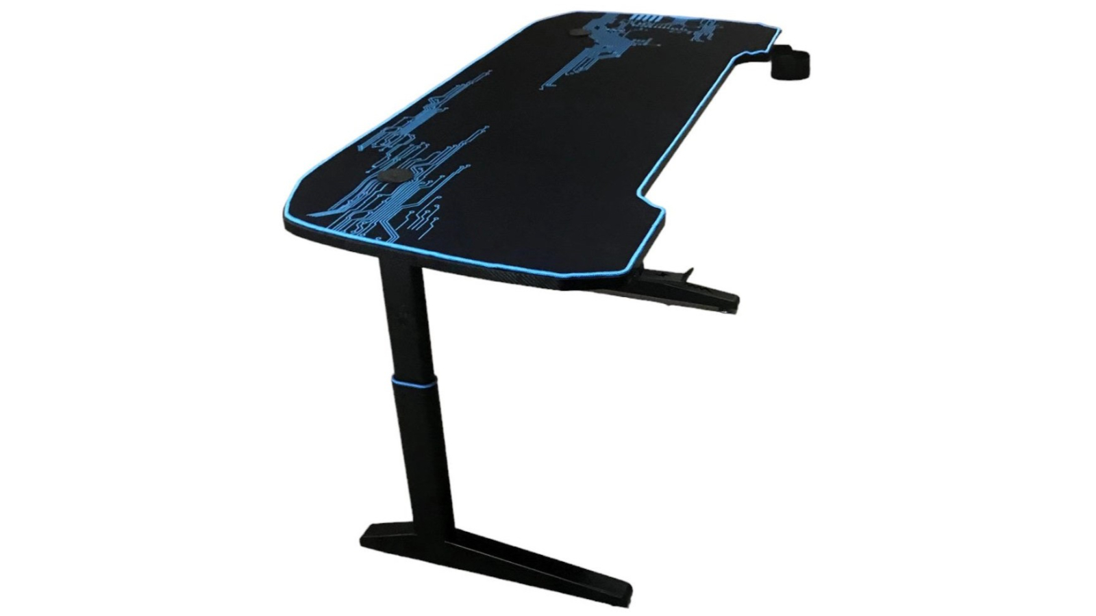 Amazingooh Height Adjustable Gaming Desk with RGB Led Lights - 120cm ...