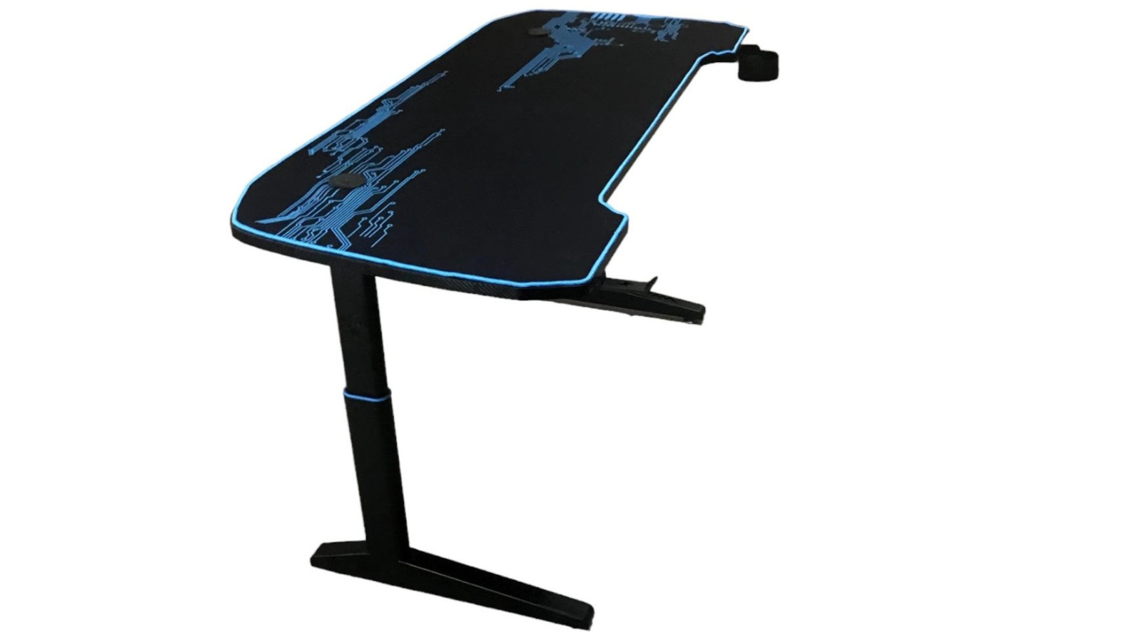 Amazingooh Height Adjustable Gaming Desk with RGB Led Lights - 140cm ...