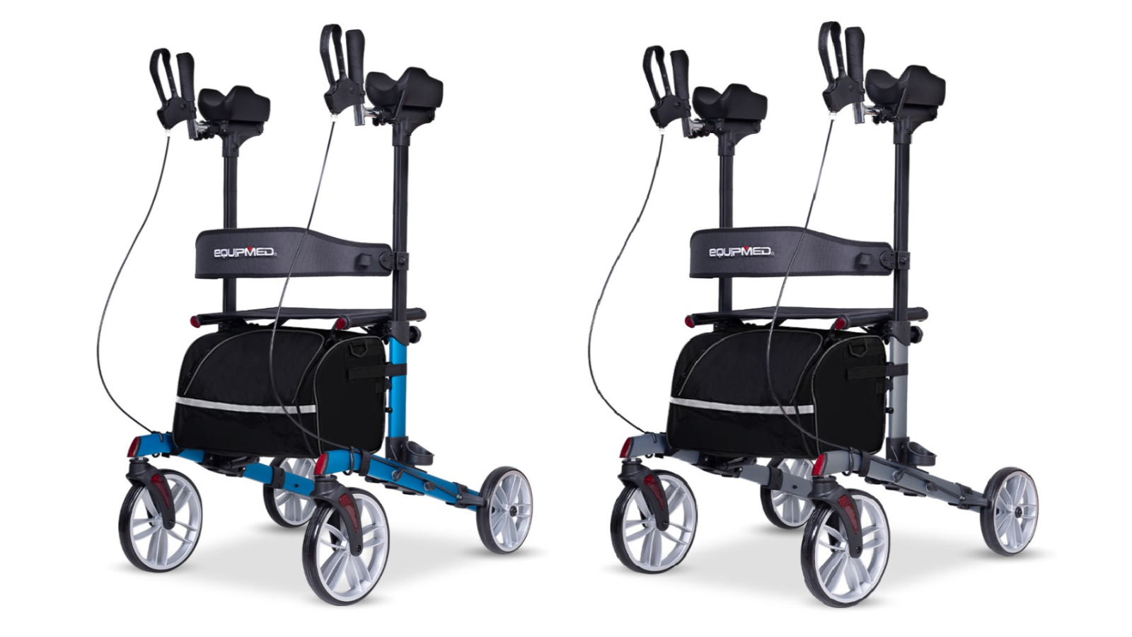 Equipmed Upright Rollator Walker with Forearm Rest Support | Harvey Norman