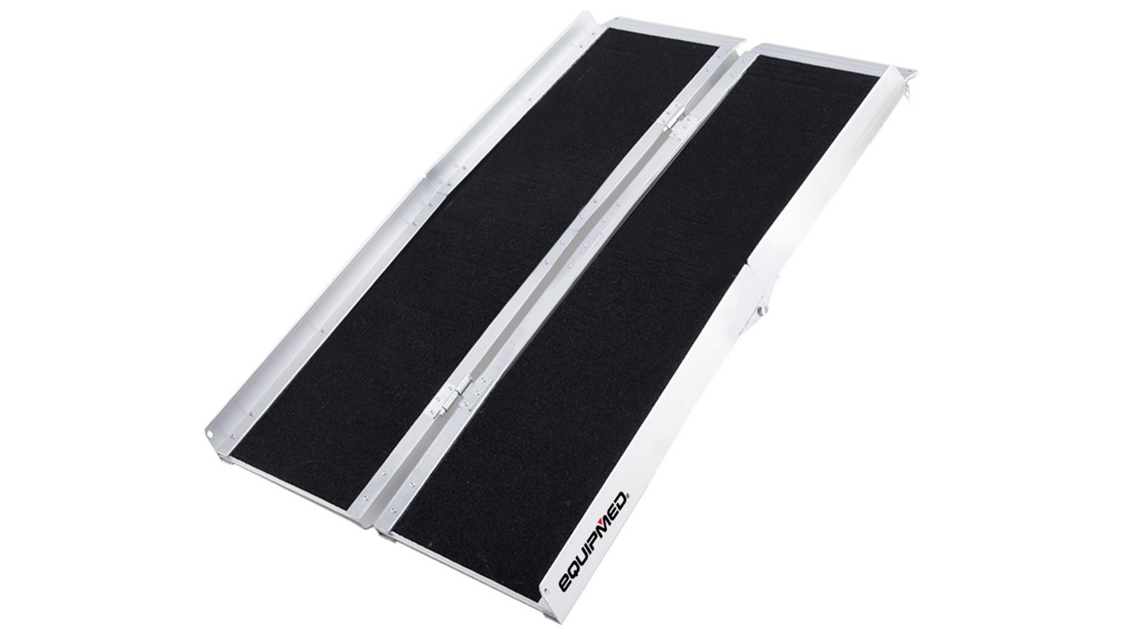 Equipmed 123cm Portable Folding Aluminium Access Ramp - Black | Harvey ...