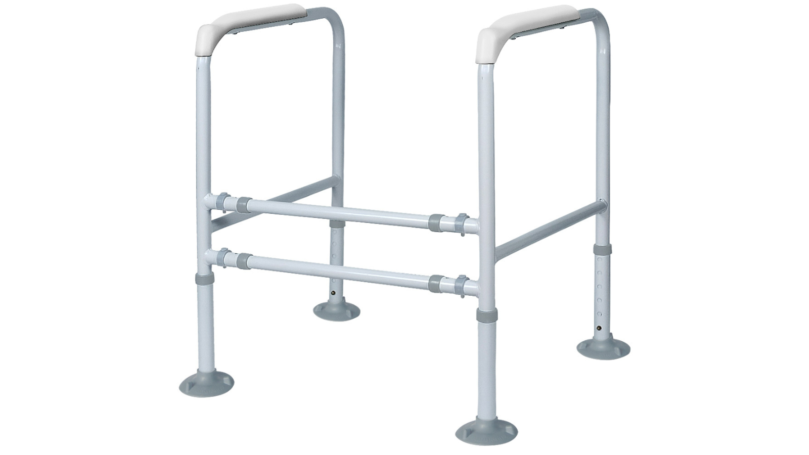 Equipmed Over Toilet Support Frame with Safety Grab Aid Rail | Harvey ...