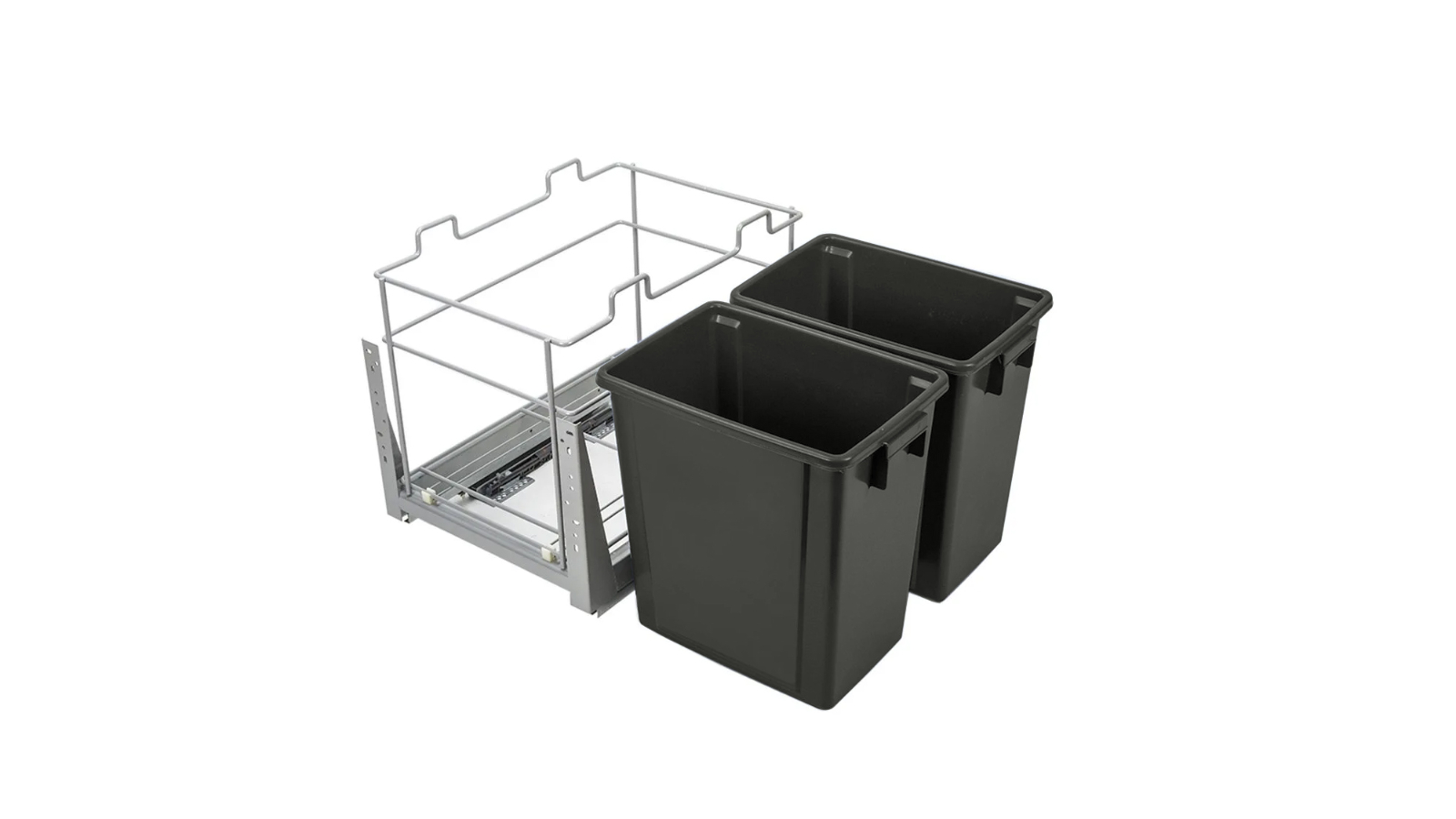 Higold Simplex 34 Litre Dual Pull Out Rubbish Bin with Soft Close for a ...