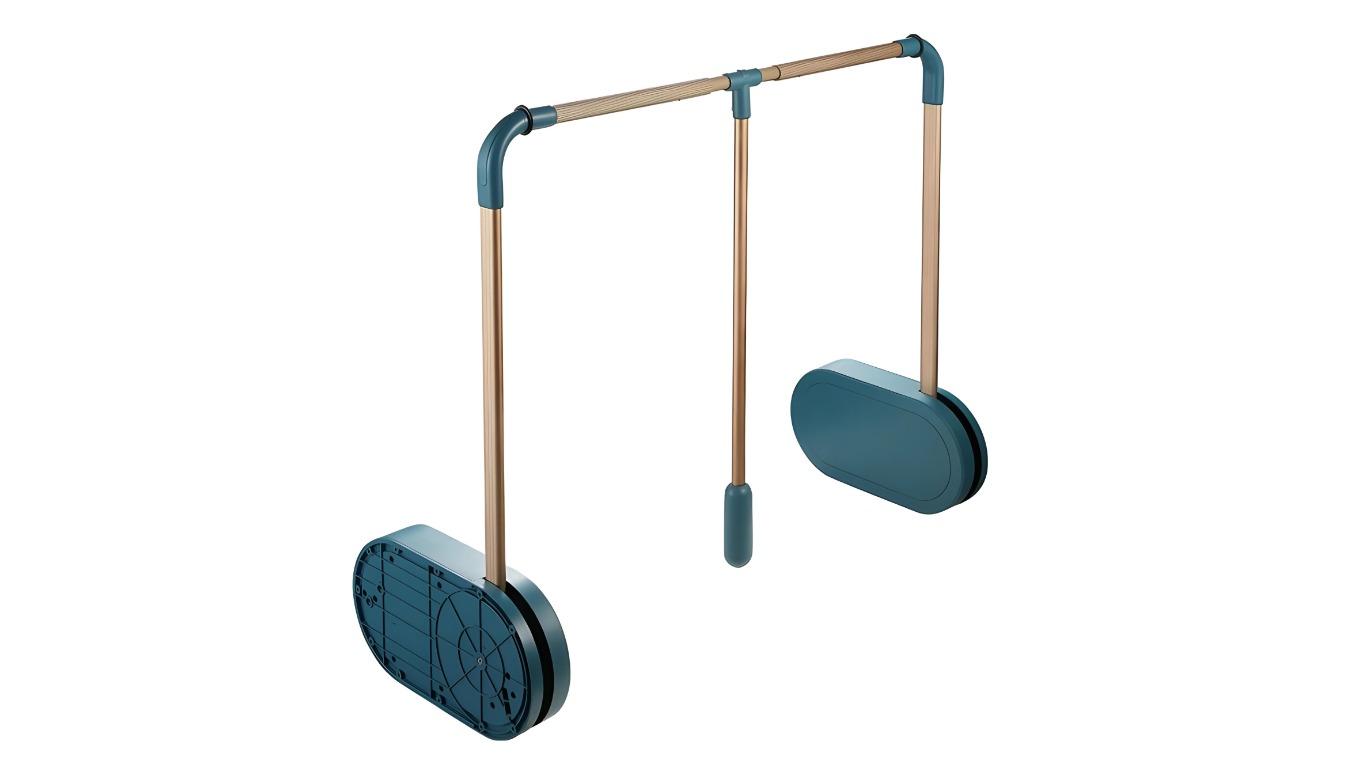 Higold Teal Finish B Series Lift Up and Down Clothes Hanging Rack ...