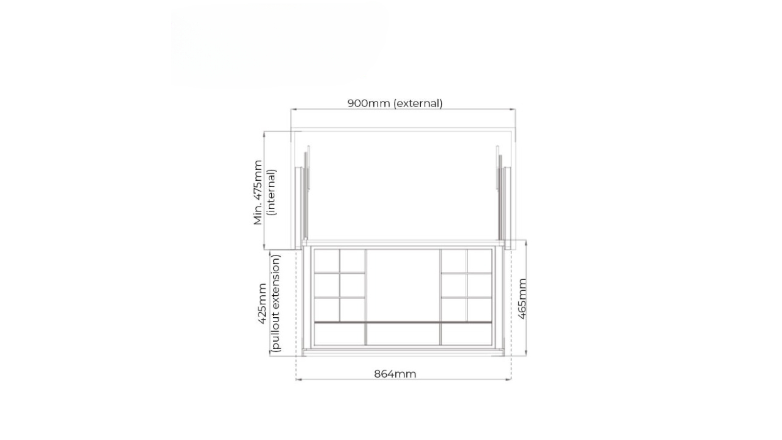 Higold B Series Pull-out Wardrobe Storage Tray with Multiple Section ...