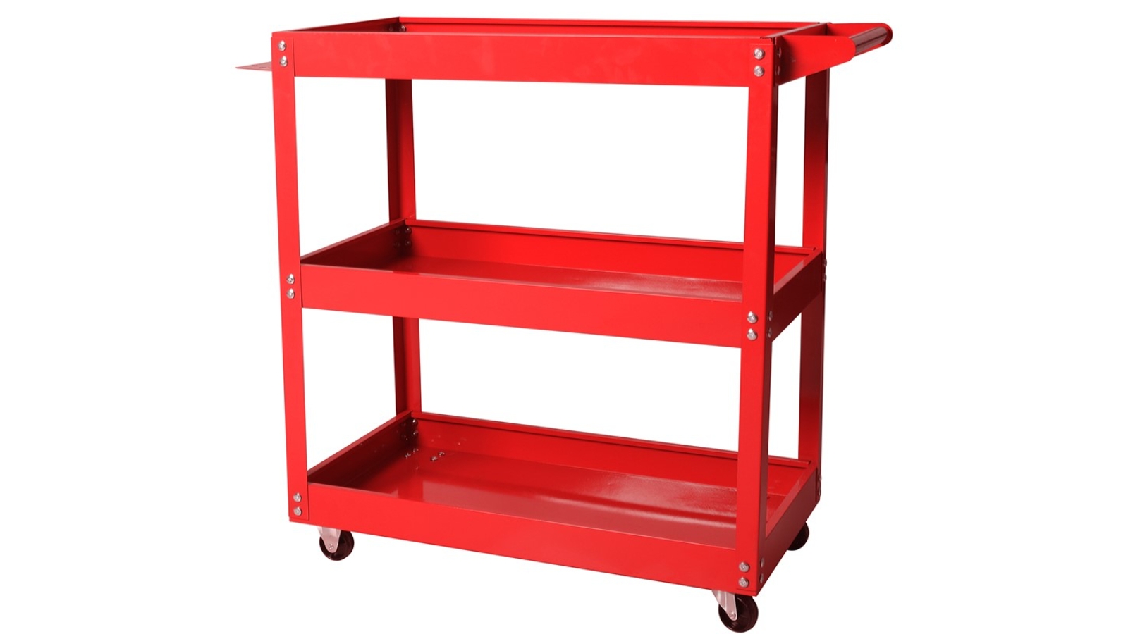 Traderight 3-Tier Tool Cart Trolley - Red | Harvey Norman