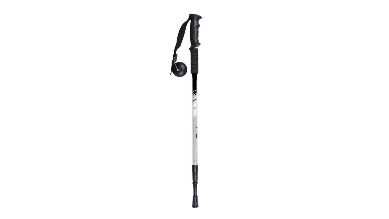 High Trek Lightweight Wanderer Walking Stick with Ski Grip - White ...