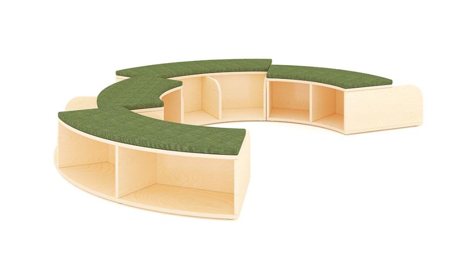 Jooyes Puzzle Reading Bench with Storage | Harvey Norman