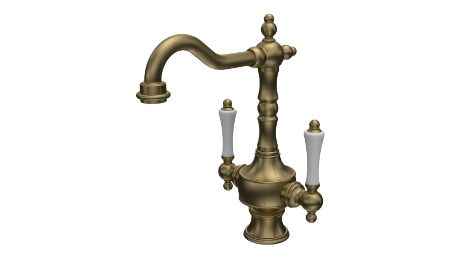 Parisi Hermitage Basin Twinner - Antique Brass | Harvey Norman
