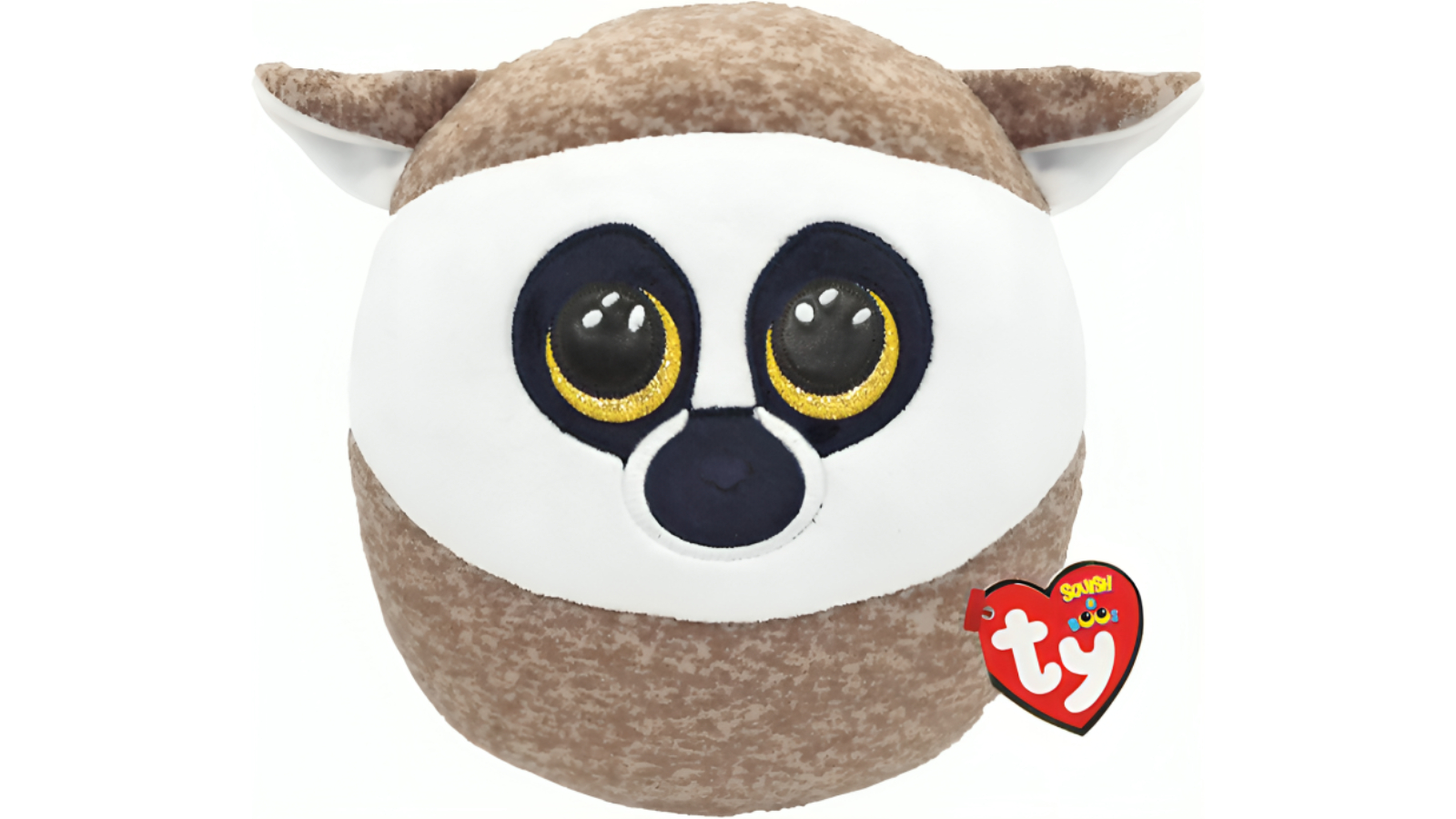 Beanie Boos Medium Linus Brown/White Lemur Squishy Beanies - 25cm ...