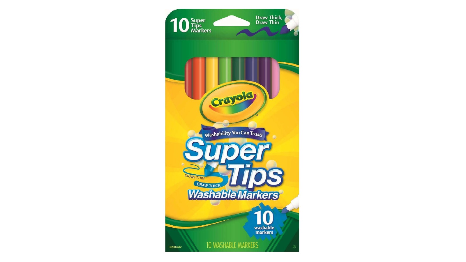 Crayola Pack of 10 Washable Super Tips Marker | Harvey Norman