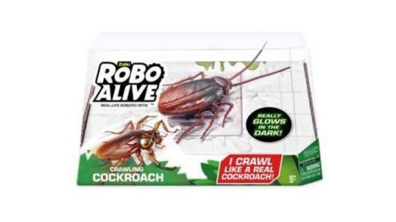 Zuru Robo Alive Glow in The Dark Crawling Cockroach | Harvey Norman