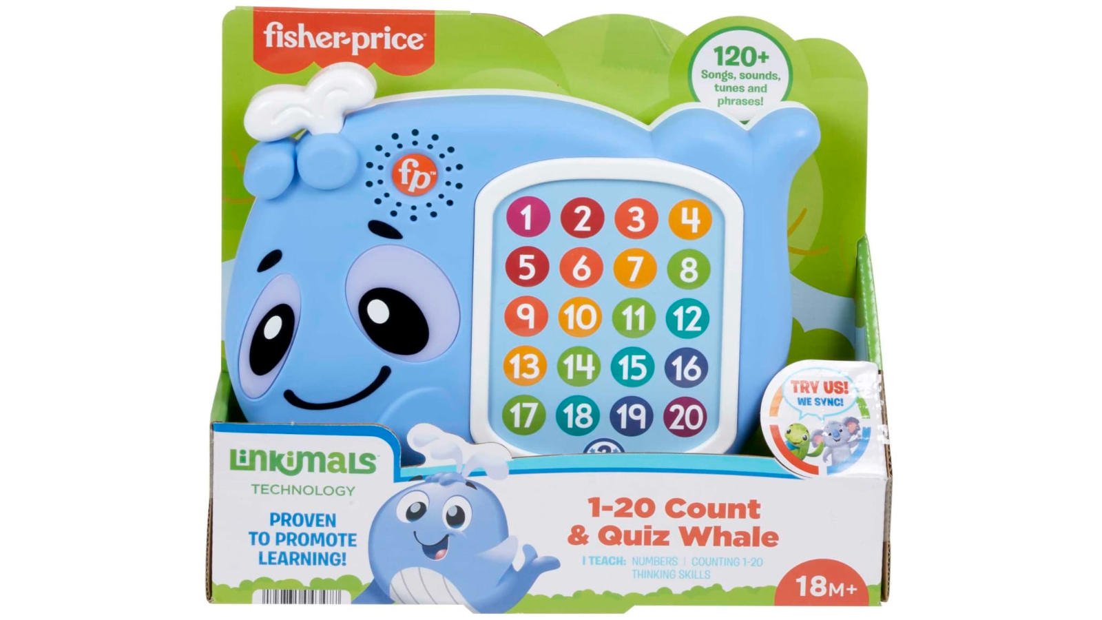 Fisher Price Linkimals 1-20 Count and Quiz Whale | Harvey Norman