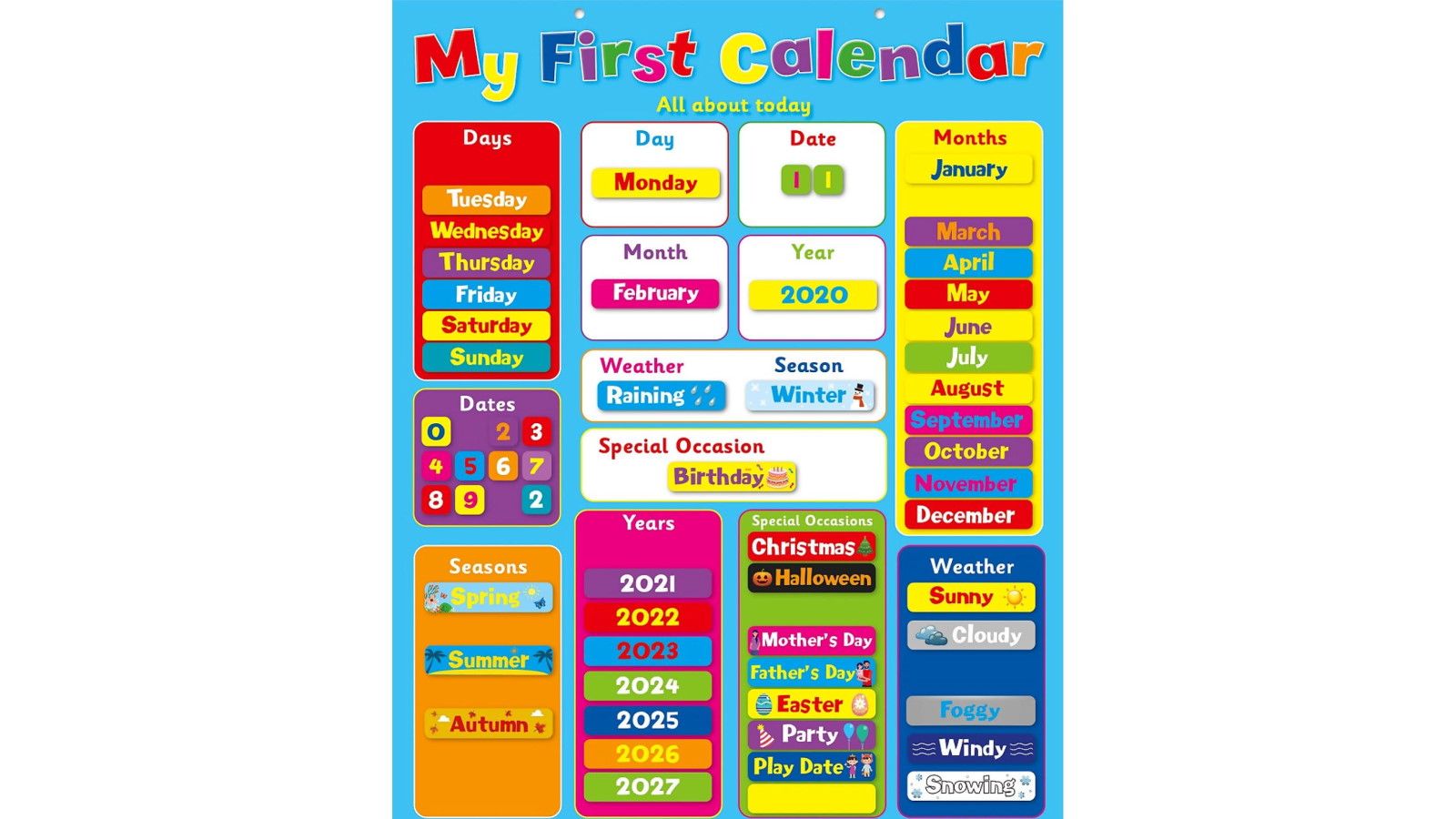 Buddy & Barney My First Calendar Educational Toy | Harvey Norman
