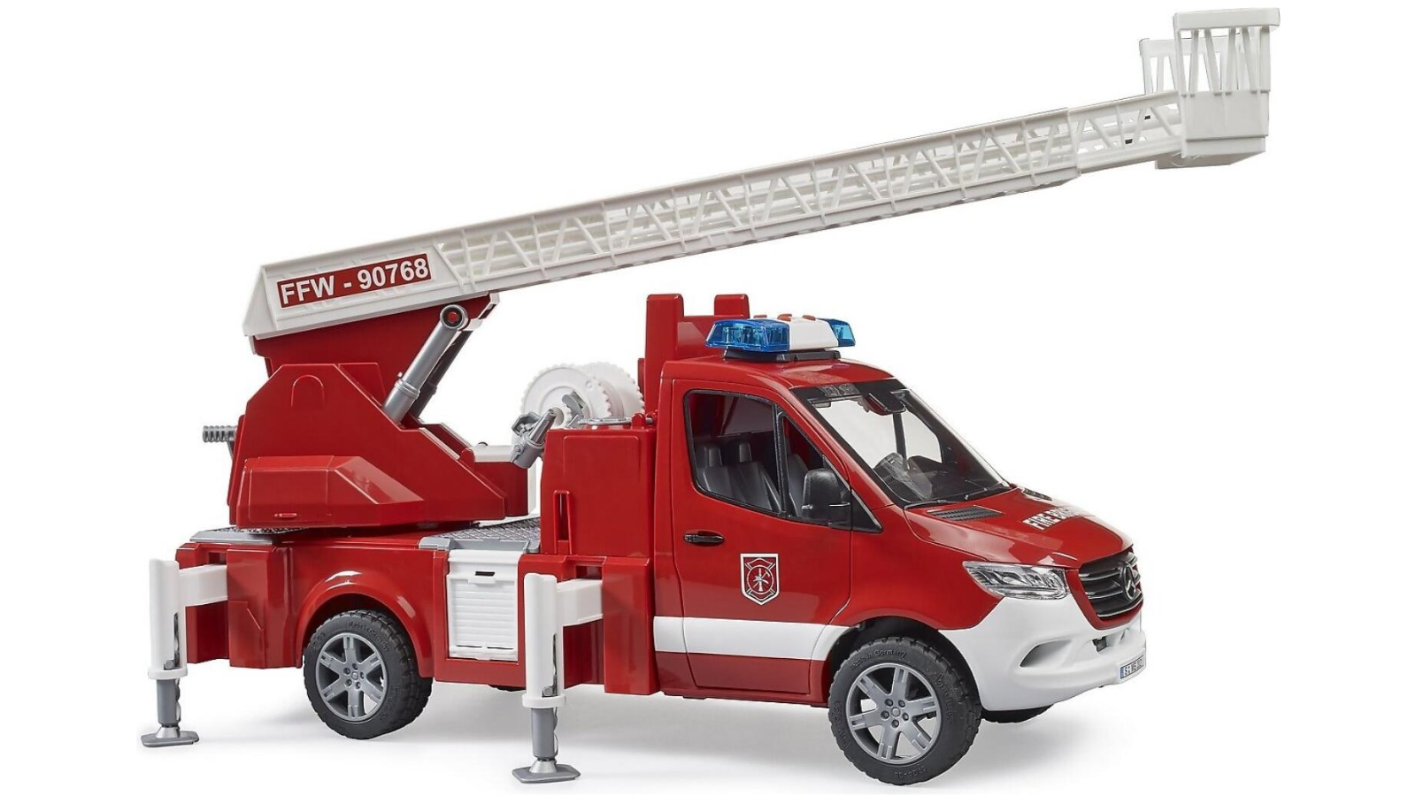 Bruder Mercedes Benz Sprinter Fire Engine with Slewing Ladder/1:16 ...