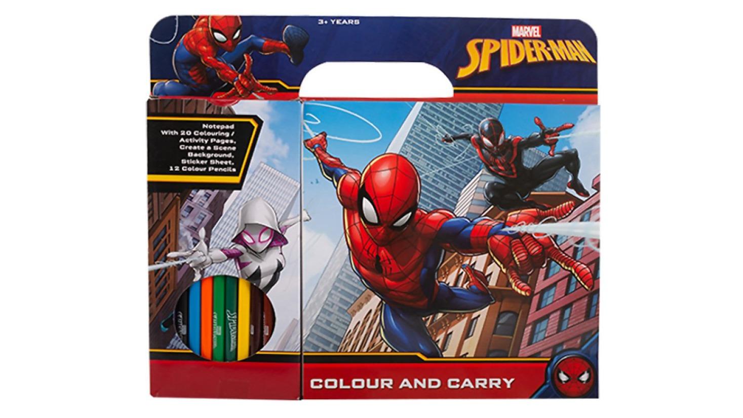 Spiderman Colour and Carry Set | Harvey Norman