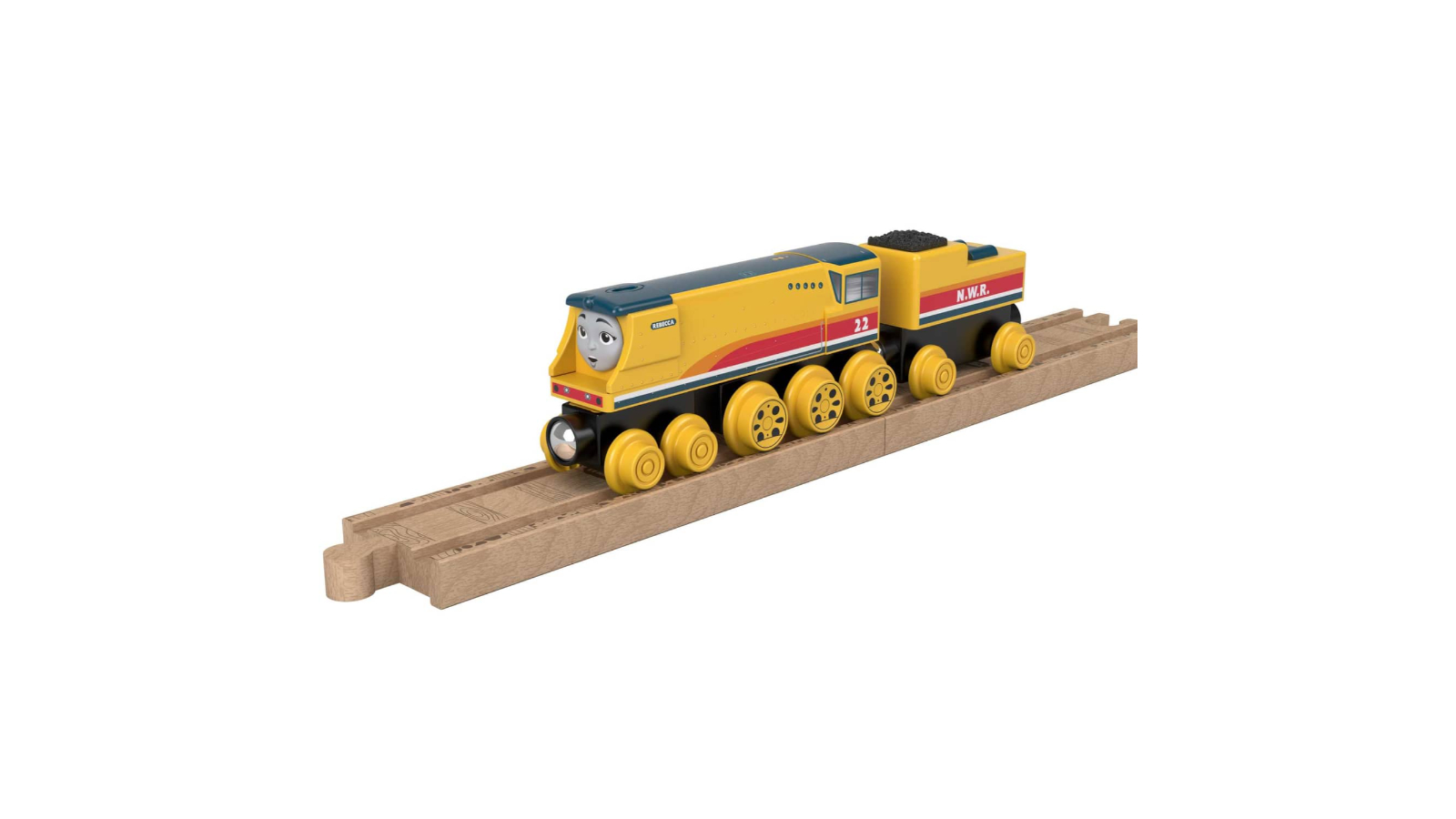 Thomas and Friends Rebecca Train Engine and Coal Car Wooden Railway ...