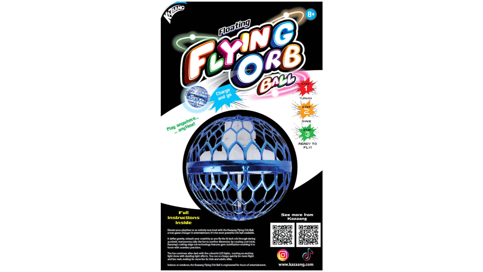 Kazaang Floating Flying Orb Ball - Blue | Harvey Norman