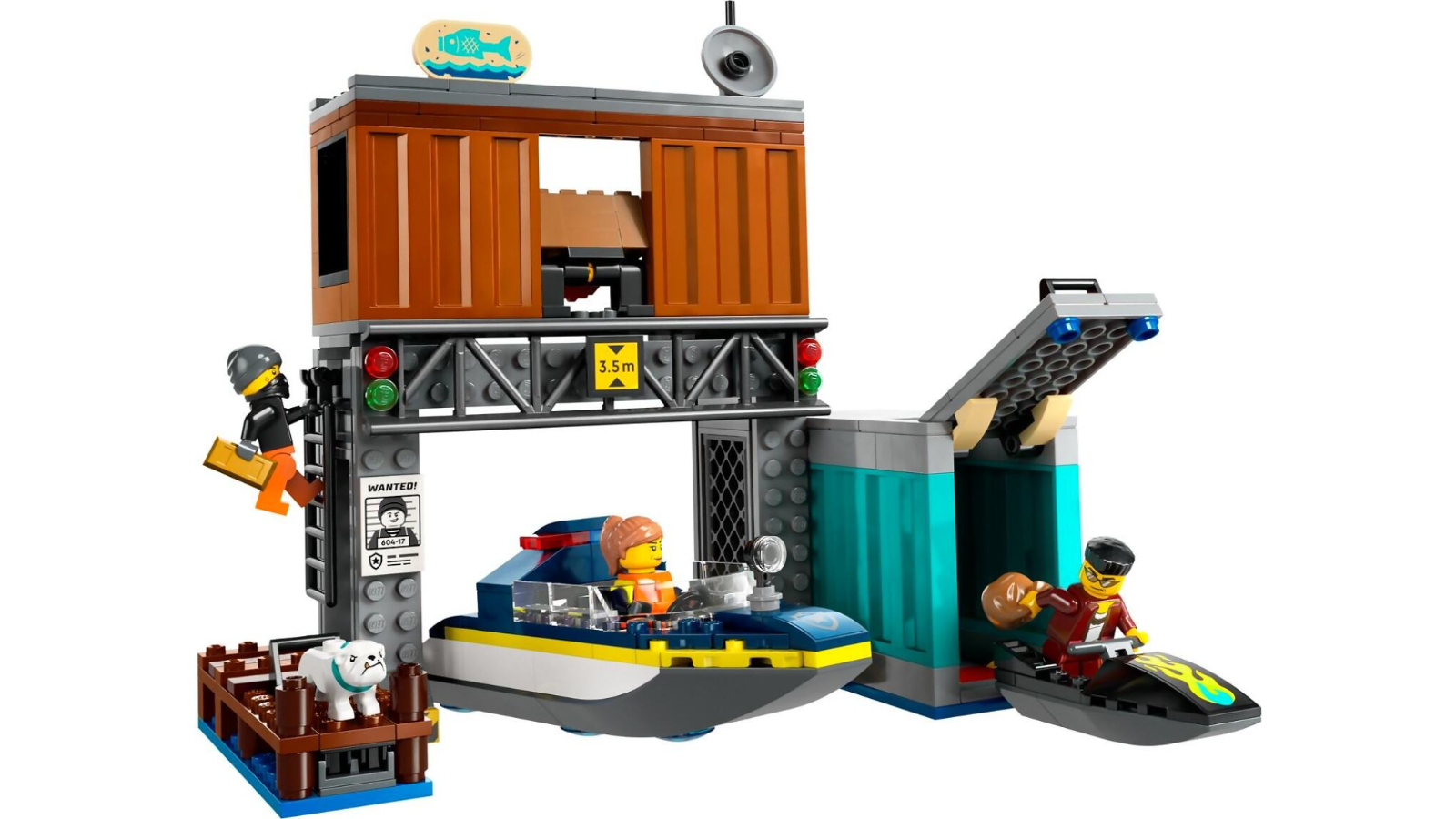 Lego City 60417 Police Speedboat and Crooks Hideout | Harvey Norman