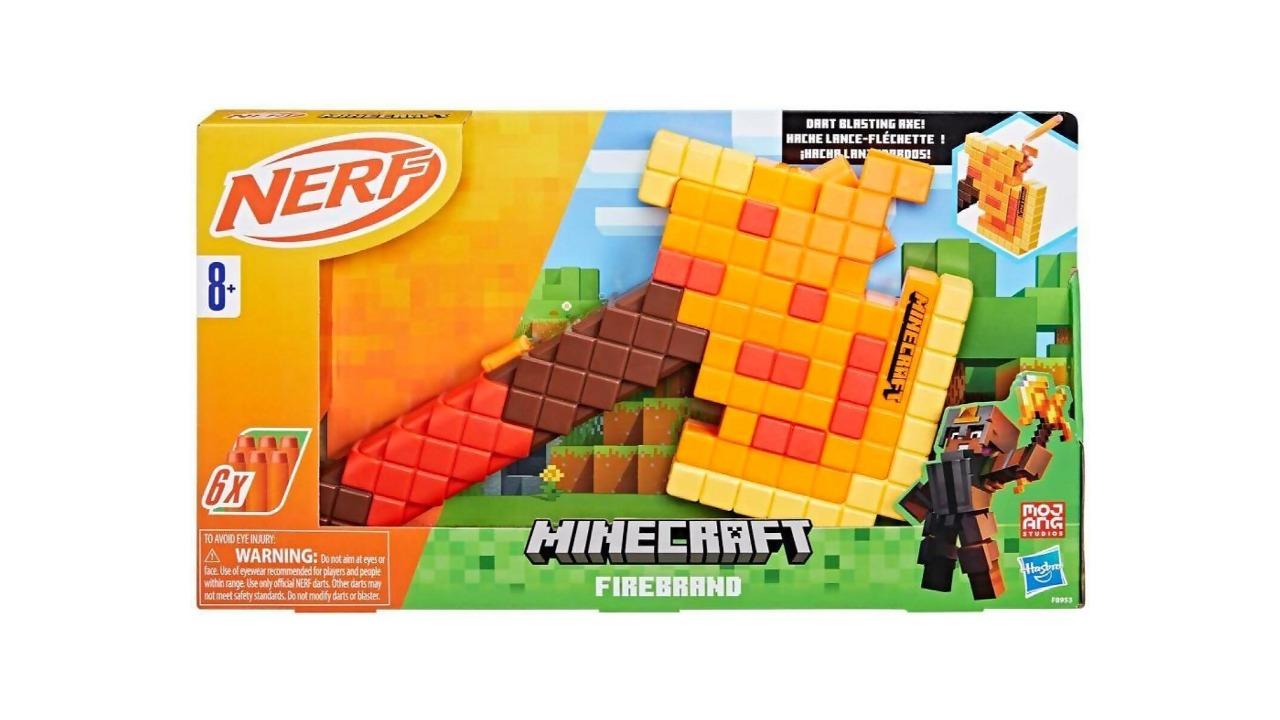 Nerf Minecraft Firebrand Dart Blasting Axe | Harvey Norman