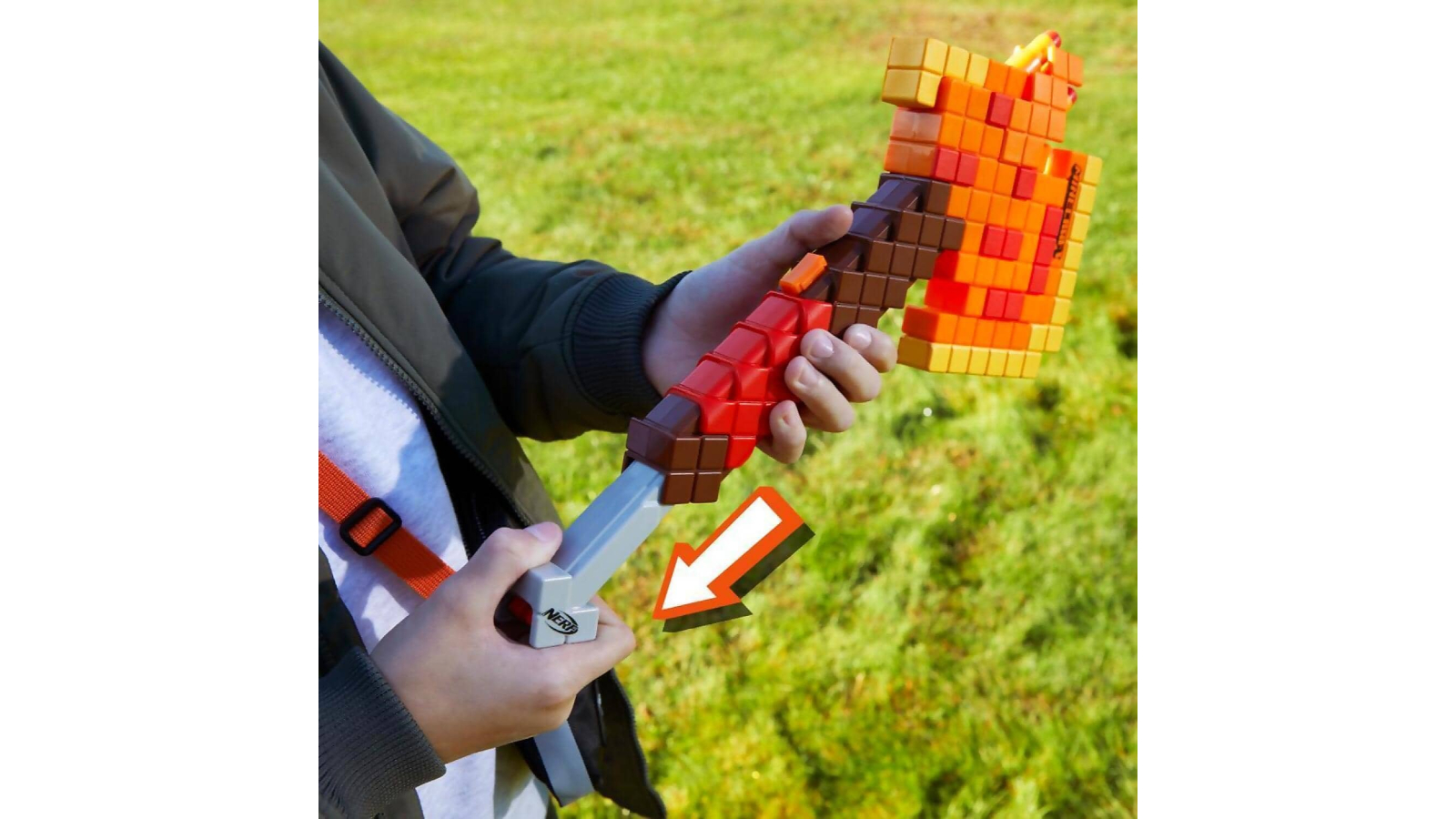 Nerf Minecraft Firebrand Dart Blasting Axe | Harvey Norman