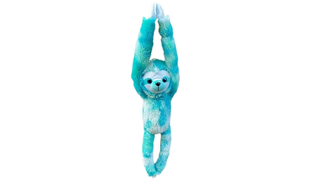 Cotton Candy Dash Hanging Sloth Plush Toy - Blue/Green | Harvey Norman