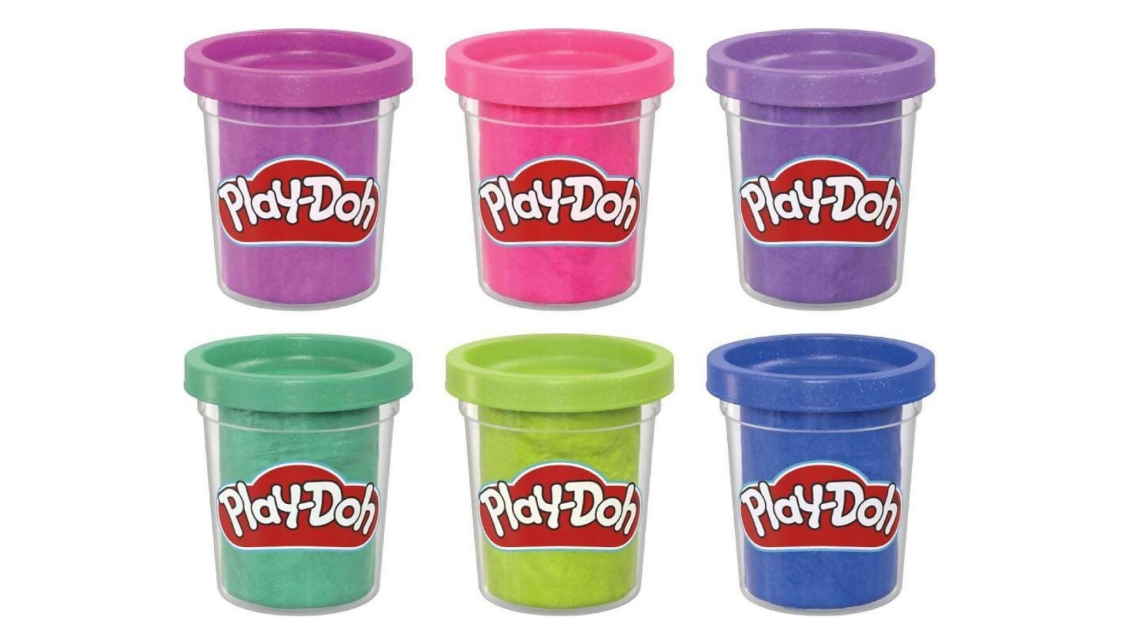 Play-doh Pack of 6 Hasbro Sparkle Collection | Harvey Norman