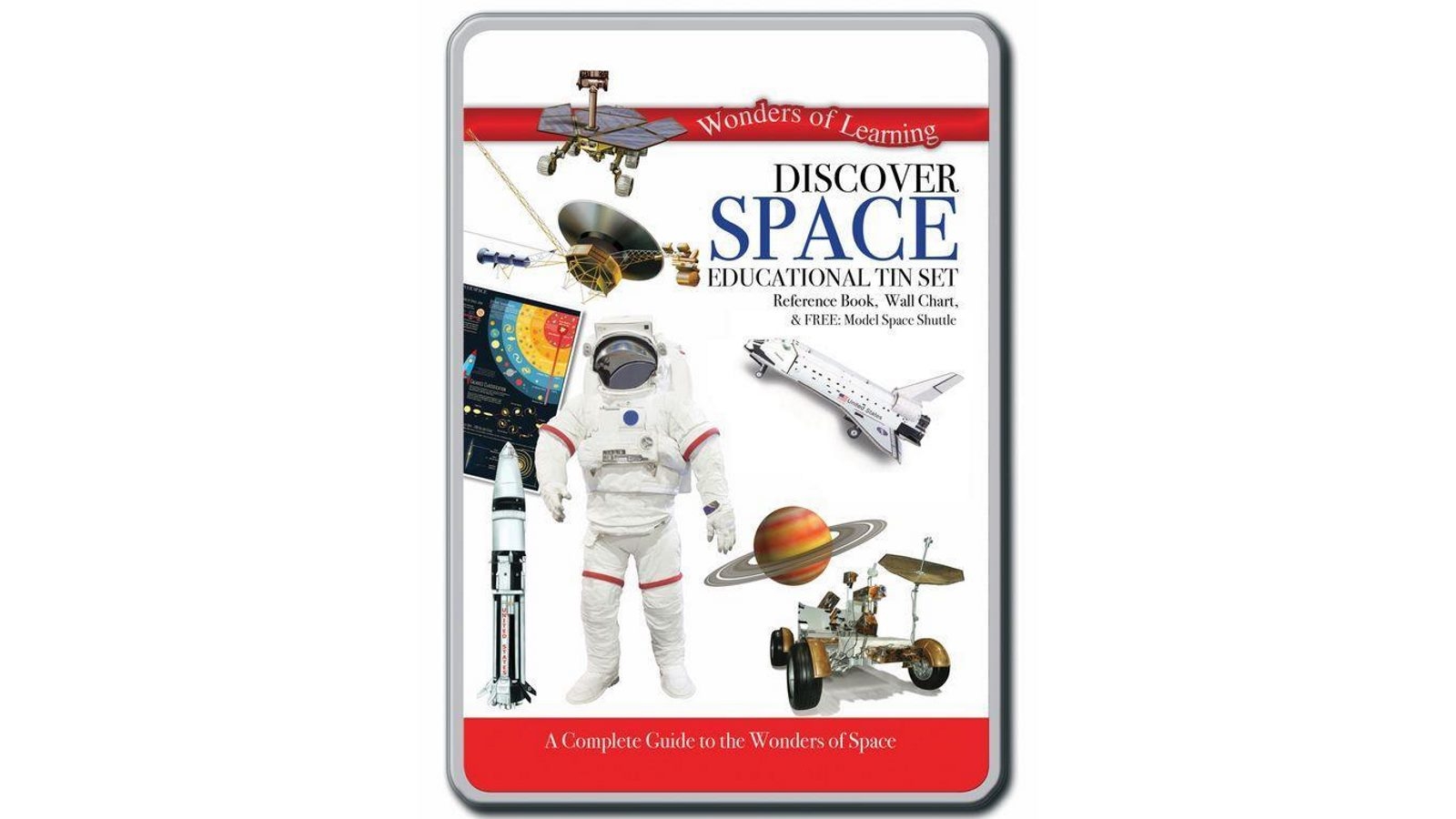 Discover Space Educational Tin Set Space Shuttle Book Wall Chart ...