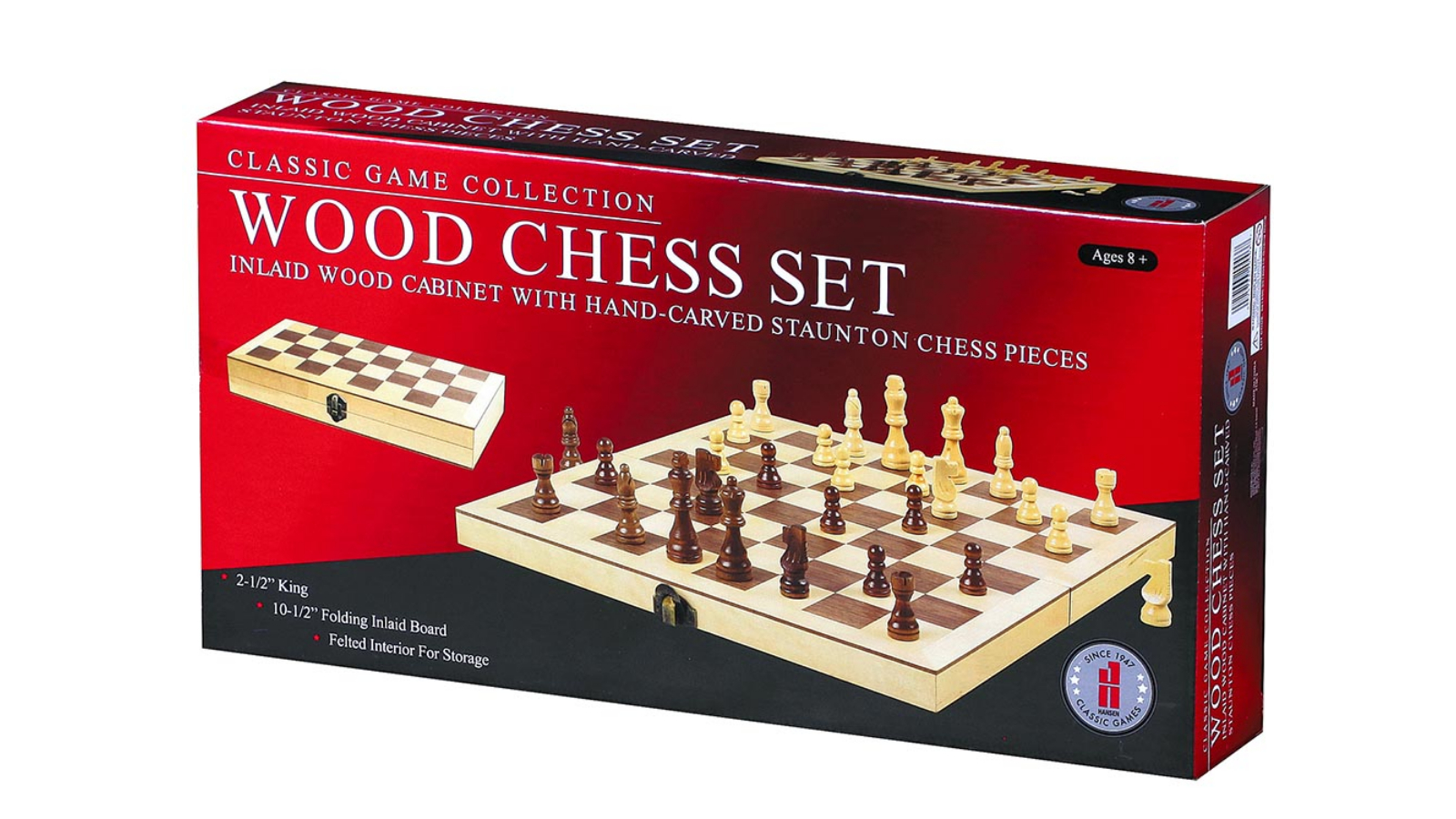Chess Set Wooden Inlaid Board | Harvey Norman