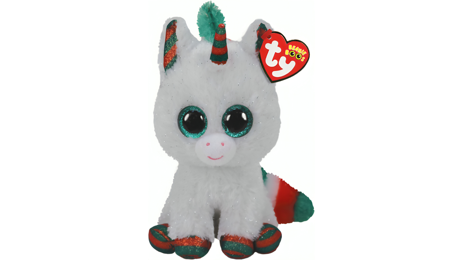 Beanie Boos Small Christmas Unicorn Snowfall - 15cm | Harvey Norman