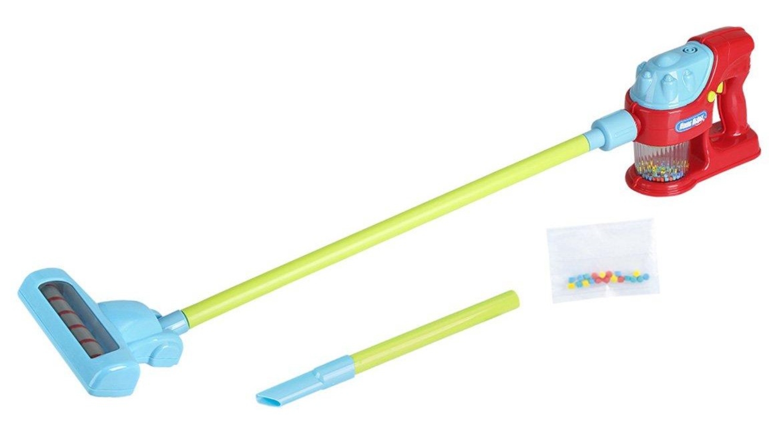 Playgo Toys Ent. Ltd. 6 Piece Cordless Toy Stick Vacuum Cleaner ...