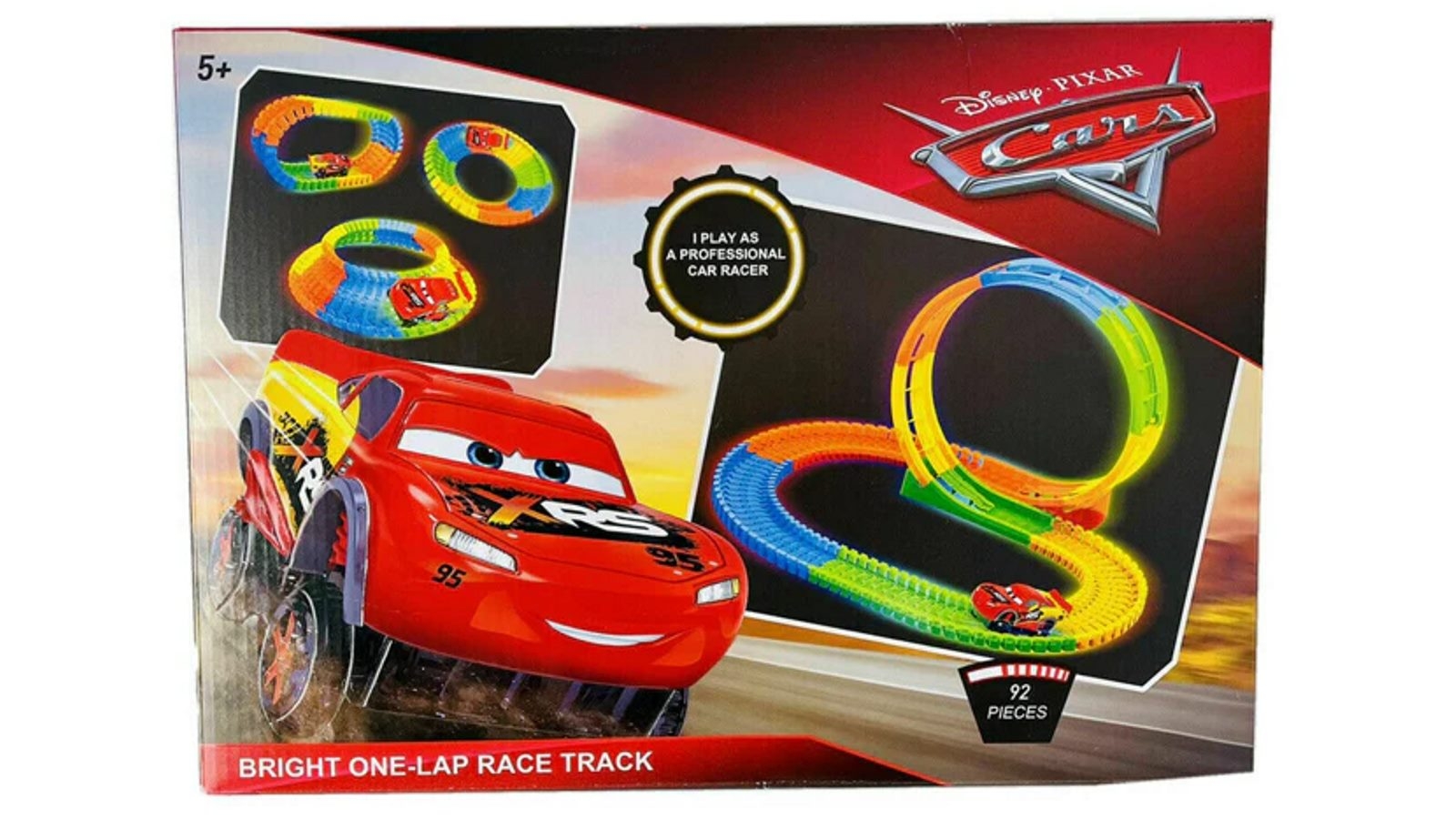 Disney Cars 92 Piece Bright One lap Race Track Harvey Norman