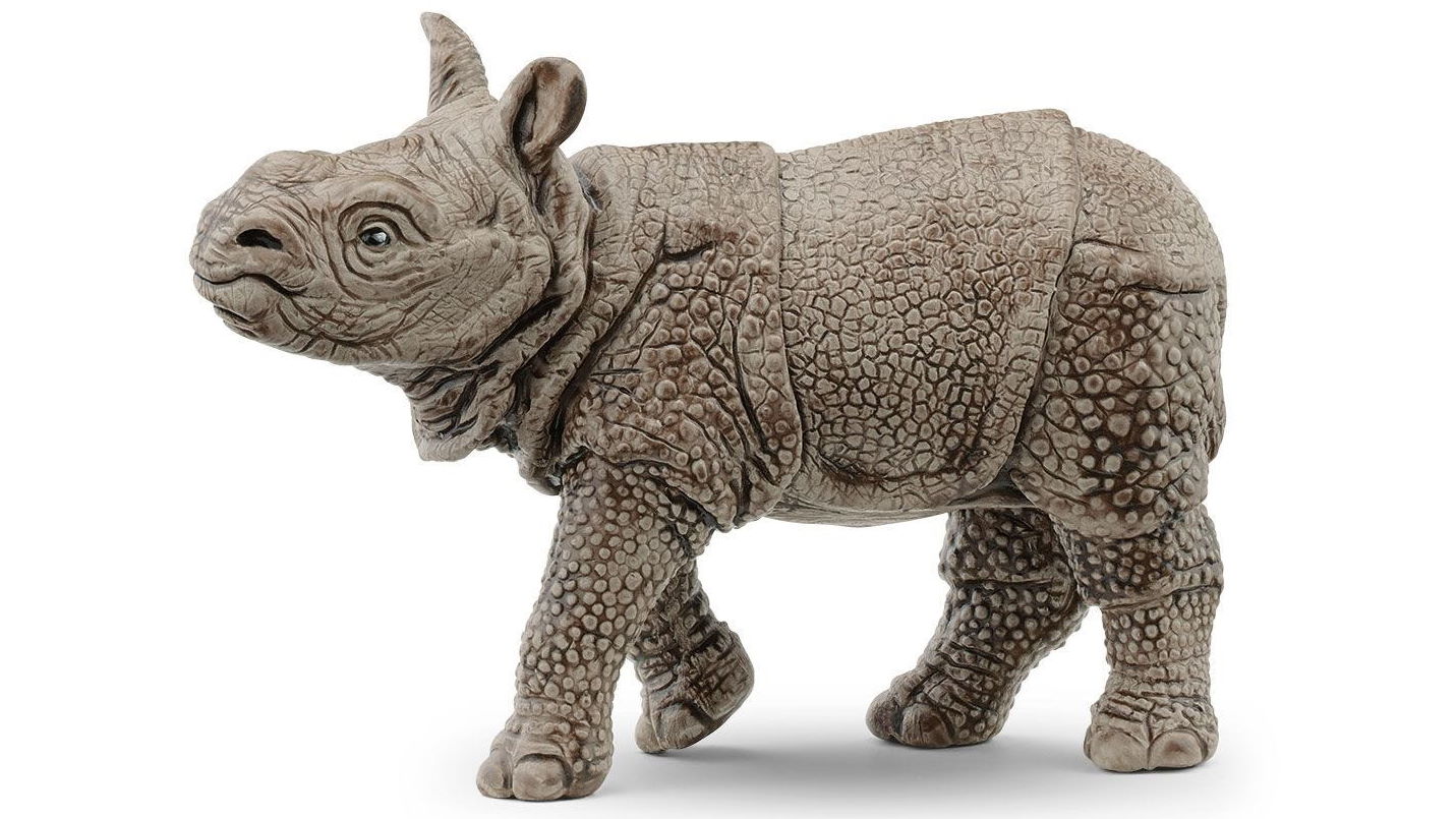 Schleich Indian Rhinoceros Baby Animal Figure | Harvey Norman