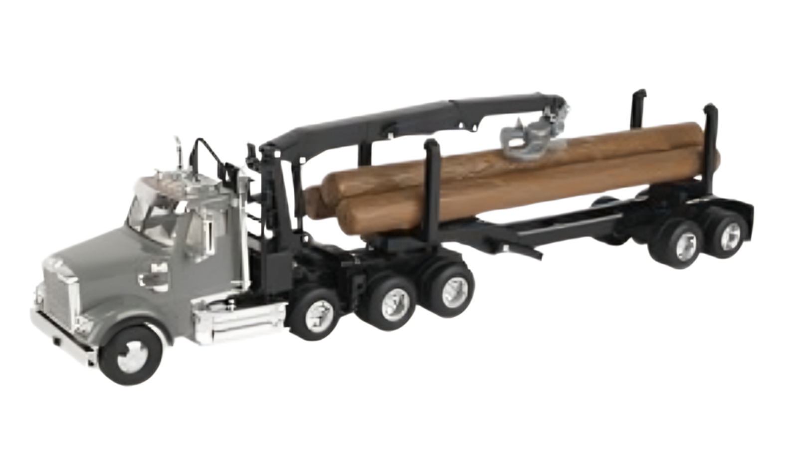 Tomy Big Farm Peterbilt Logging Truck with Pup Trailer and Log | Harvey ...
