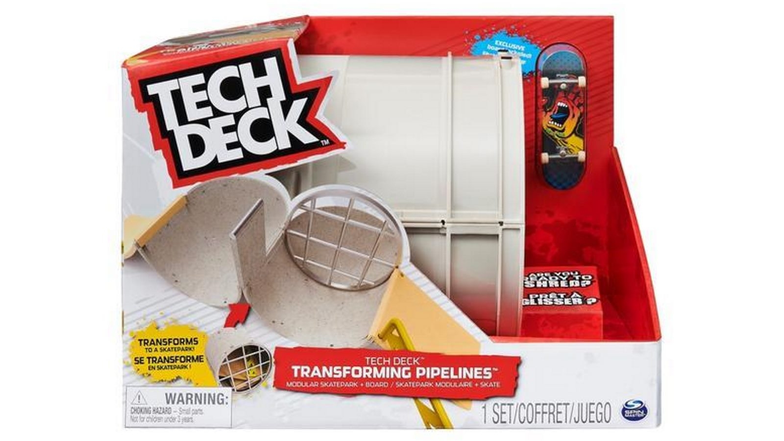 Tech Deck Transforming Pipelines Modular Skatepark Playset | Harvey Norman