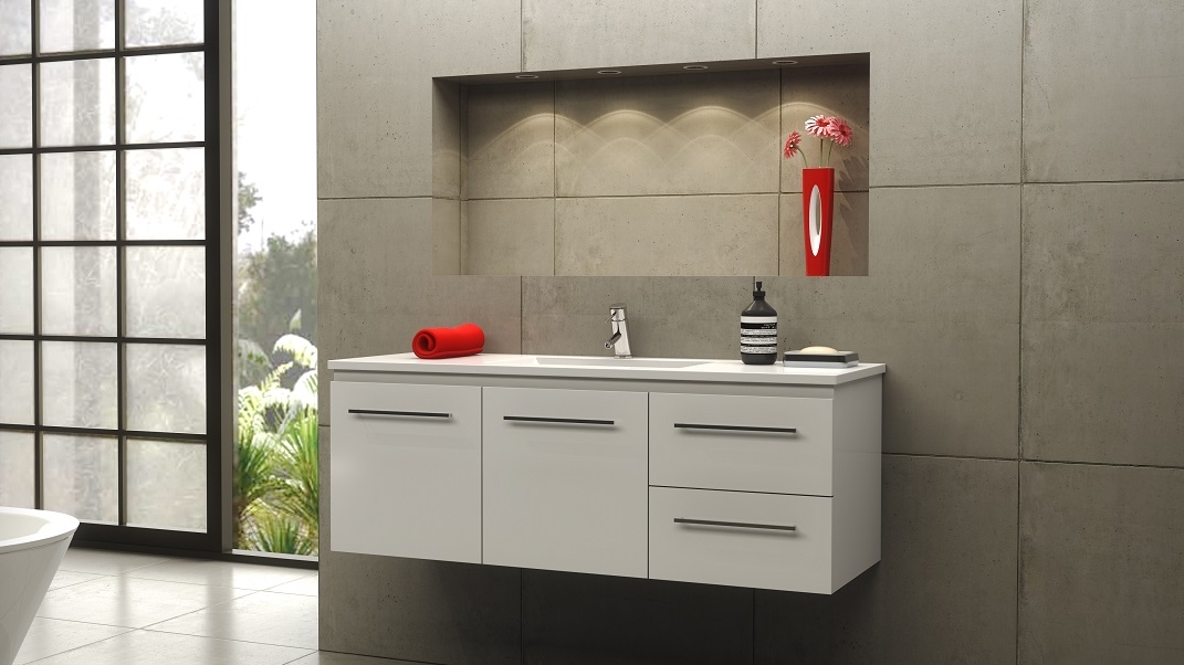 Timberline Austin 1200mm Wall-Hung Vanity with Centre Bowl Alpha ...