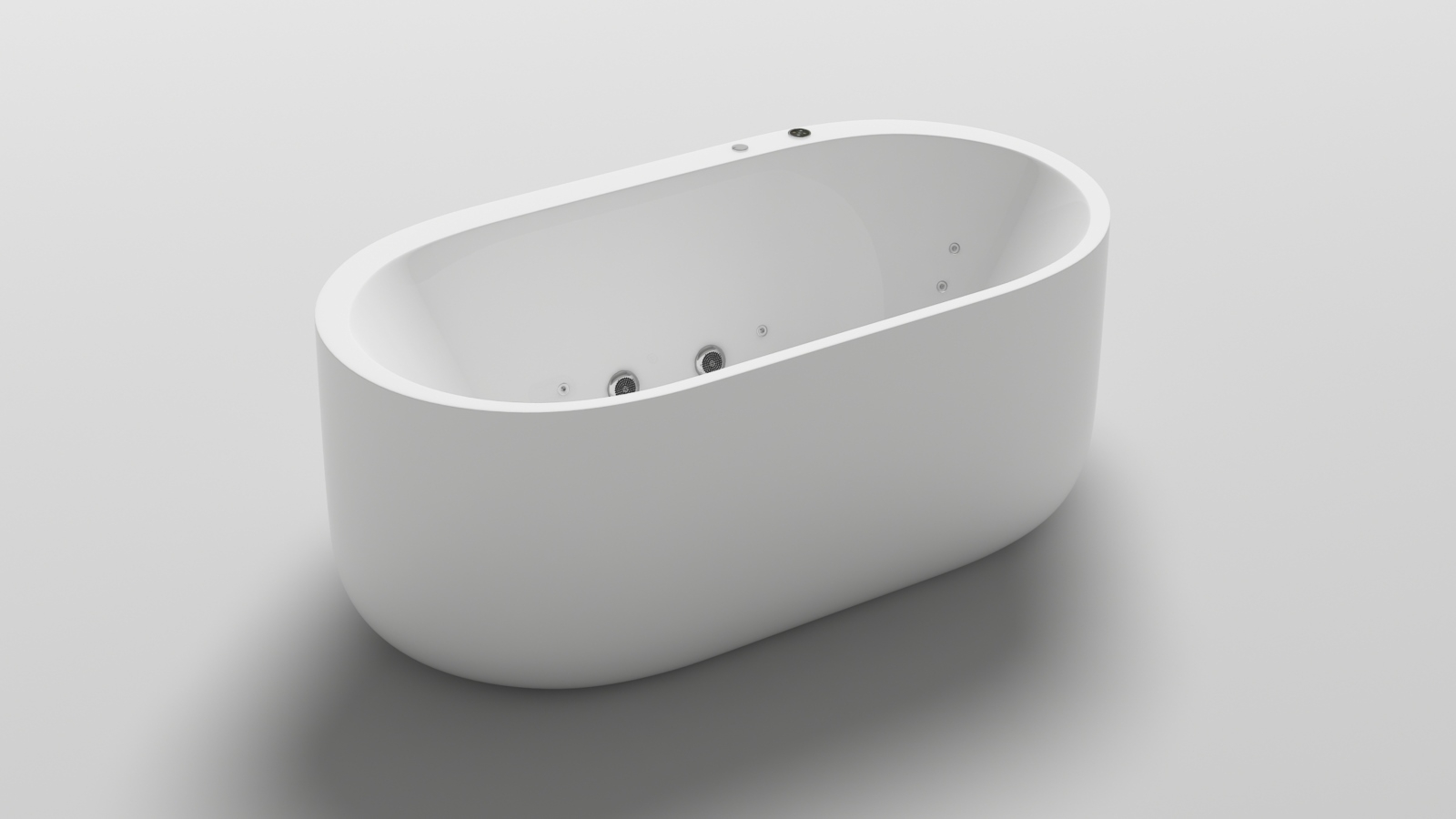 Entrend Design Essence 1500mm Premium Oval Freestanding Spa | Harvey Norman