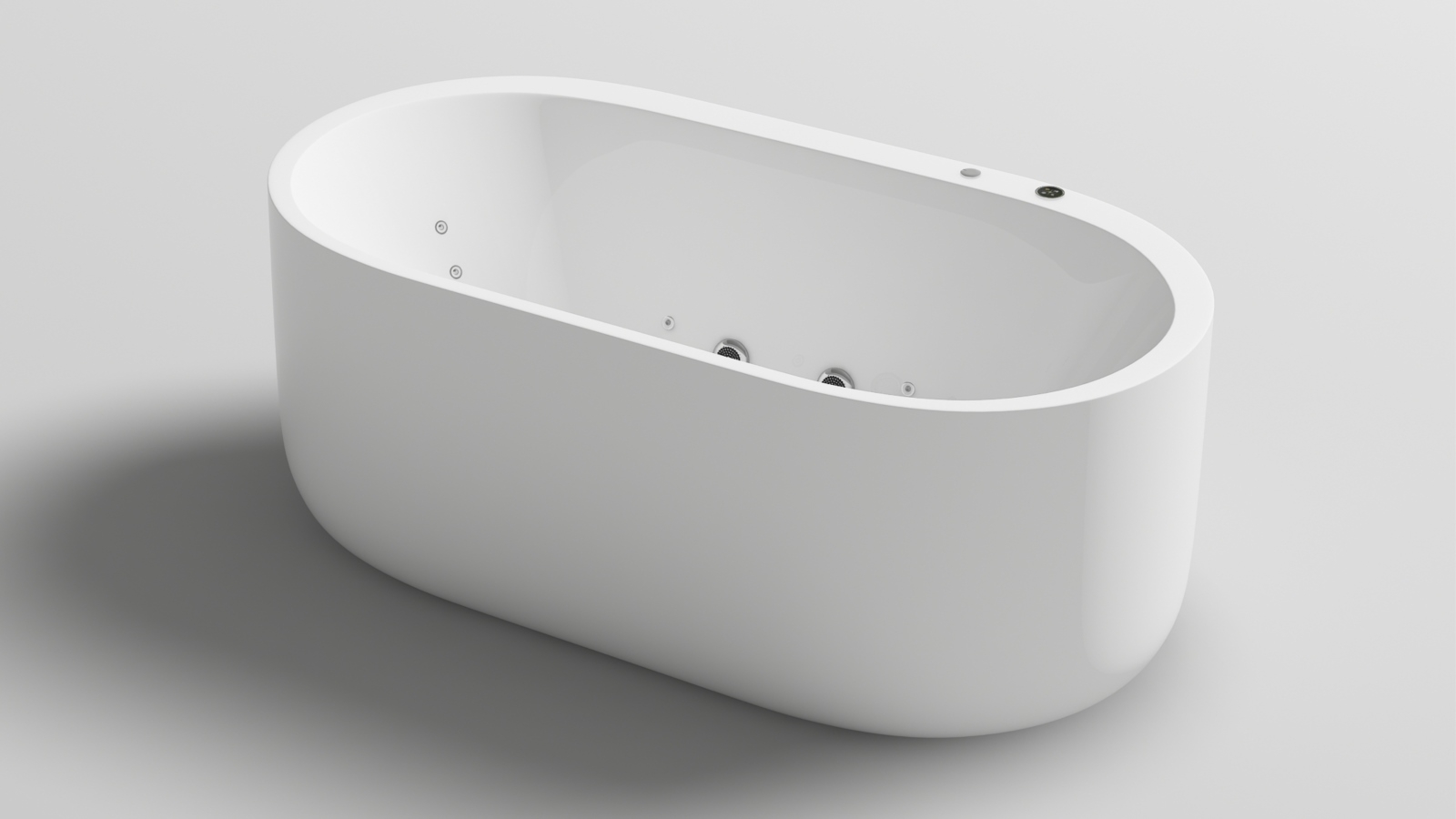 Entrend Design Essence 1500mm Premium Oval Freestanding Spa | Harvey Norman