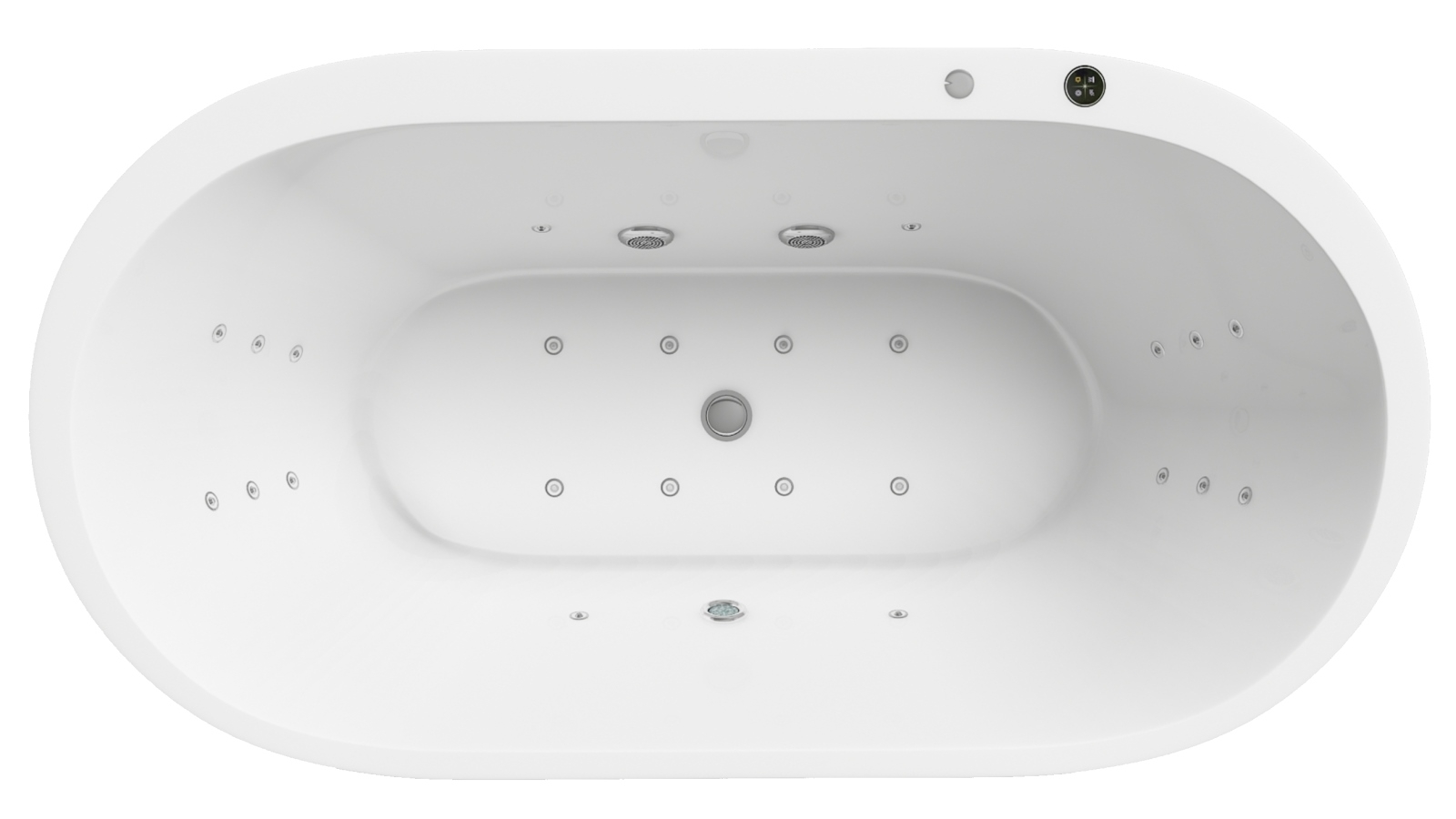 Entrend Design Essence 1500mm Premium Oval Freestanding Spa | Harvey Norman