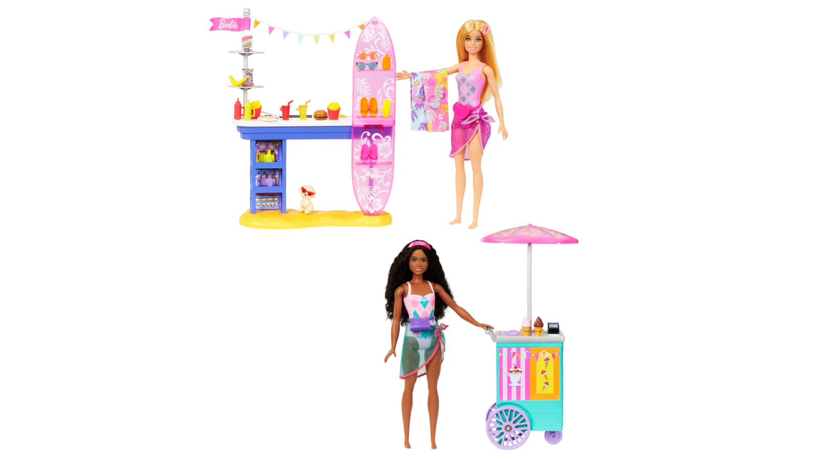 Barbie Beach Boardwalk Playset | Harvey Norman