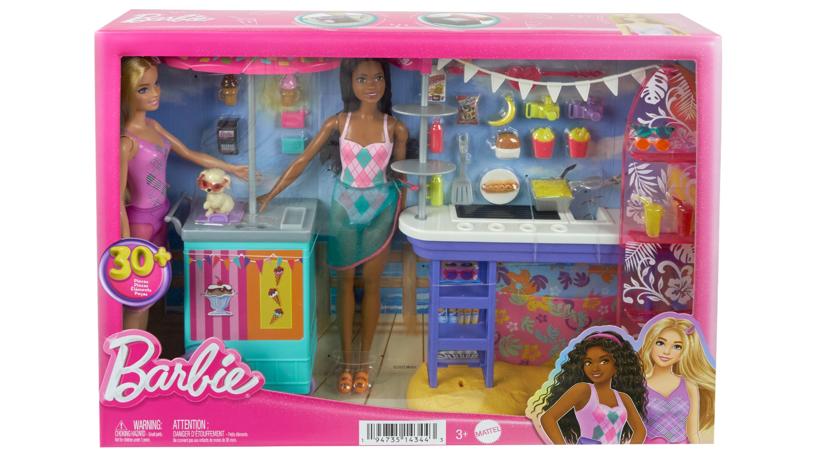 Barbie Beach Boardwalk Playset | Harvey Norman