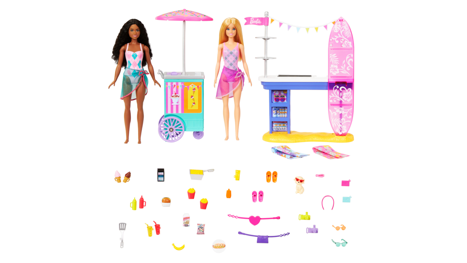 Barbie Beach Boardwalk Playset | Harvey Norman