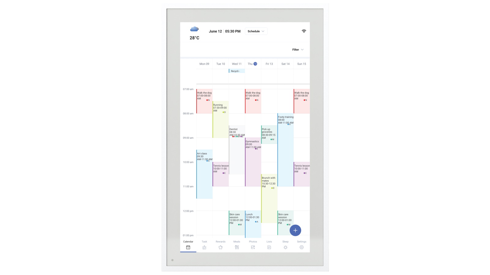 FotoStream 15.6-inch Digital Calendar and Photo Frame | Harvey Norman