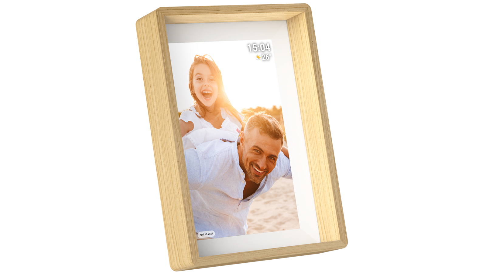 FotoStream 10.1-inch Frameo HD Wi-Fi Digital Photo Frame - Wood ...
