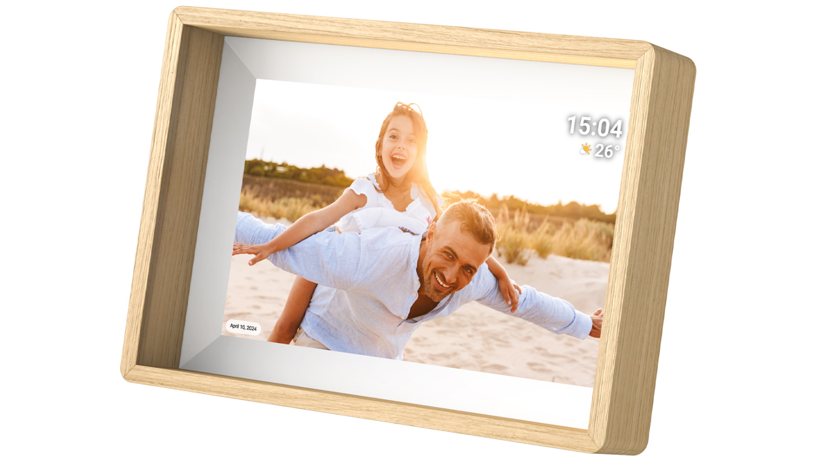 FotoStream 10.1-inch Frameo HD Wi-Fi Digital Photo Frame - Wood ...