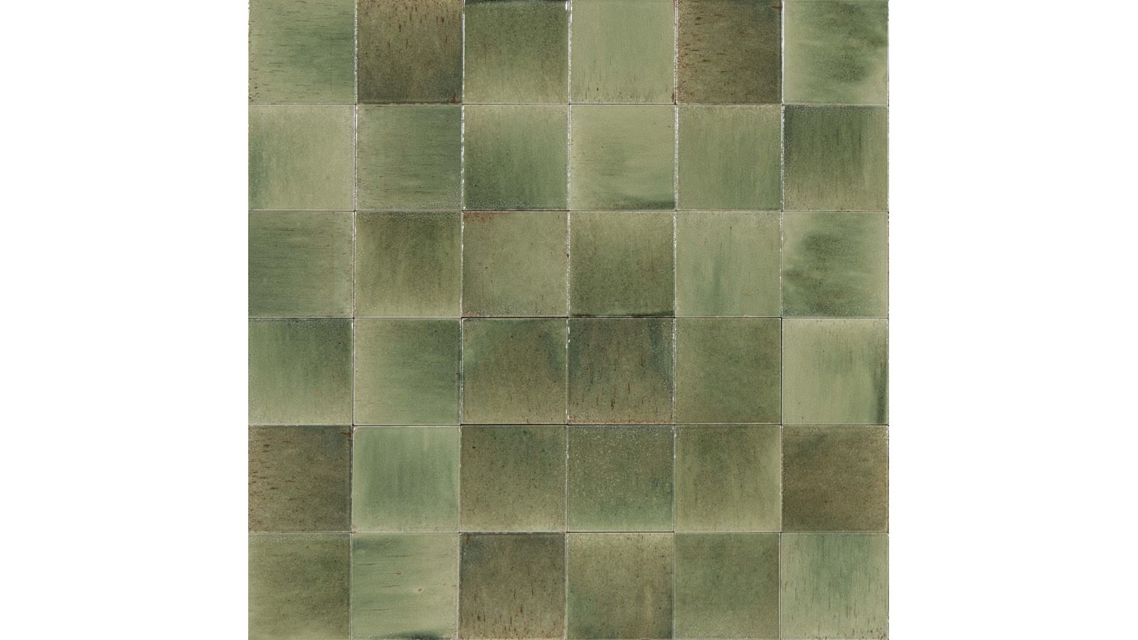 Gleeze Giada Green 100x100mm Gloss Tile | Harvey Norman