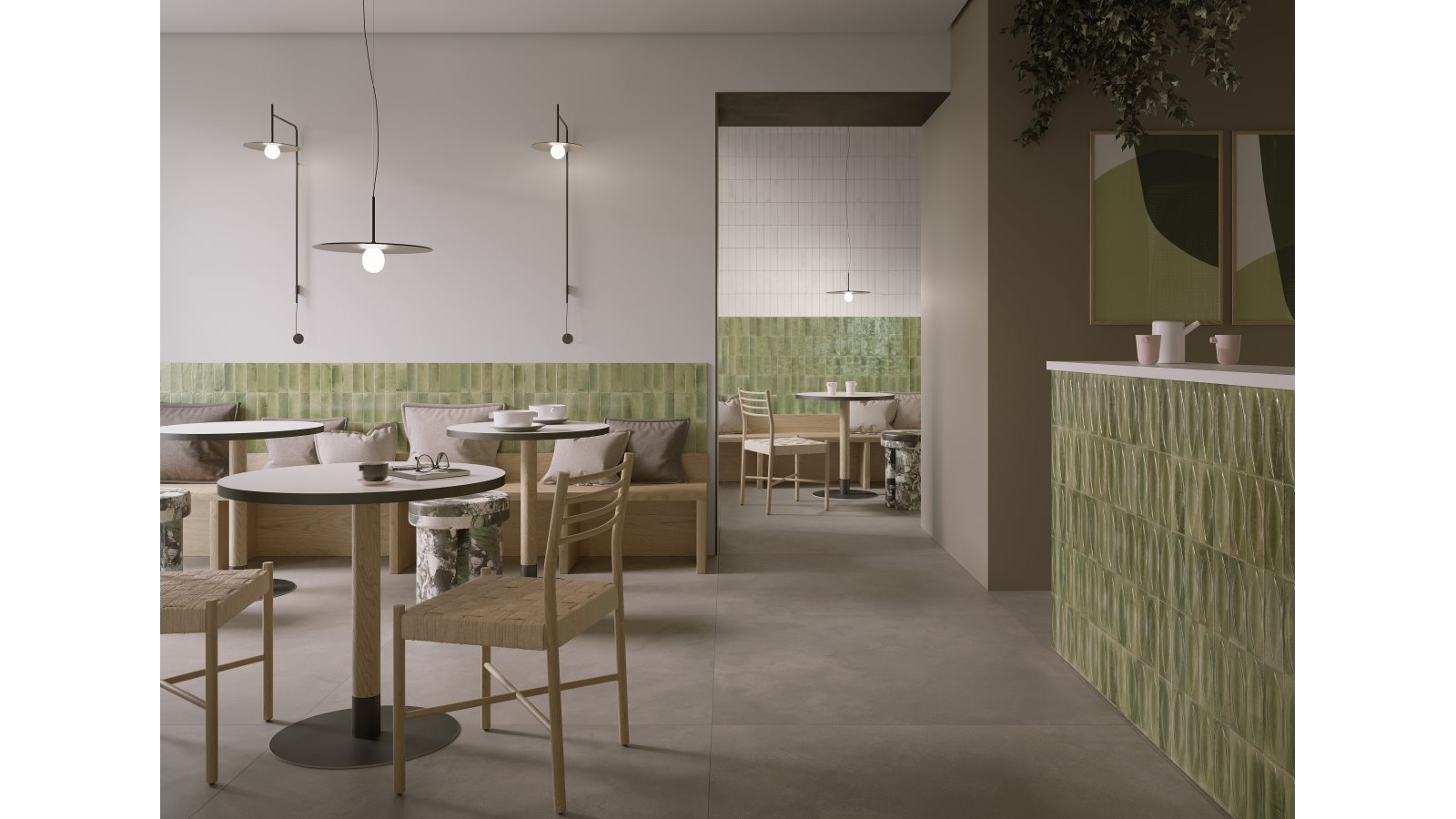 Gleeze Giada Green 75x200mm Gloss Tile | Harvey Norman