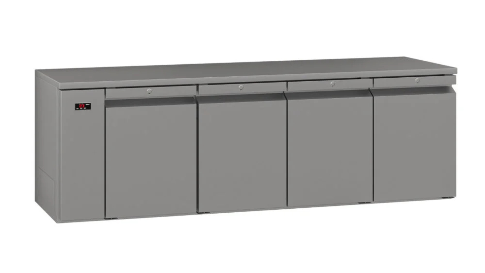 Williams Opal 4-Door Stainless Steel Remote Under Counter Refrigerator ...