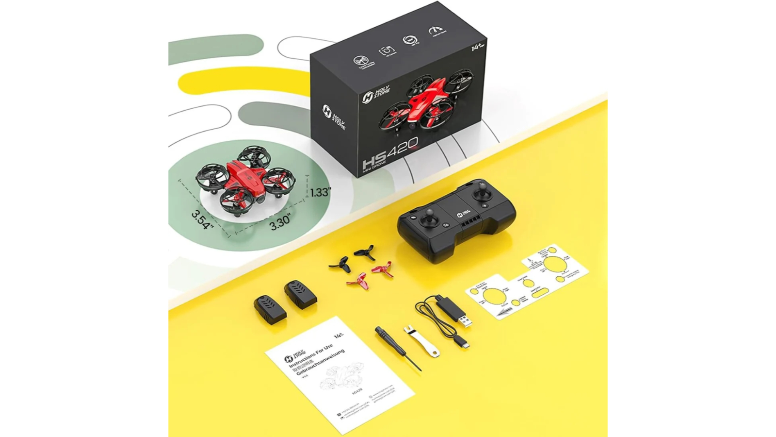 Holy Stone HS420 Mini HD FPV Drone with Camera RC Quadcopter | Harvey ...