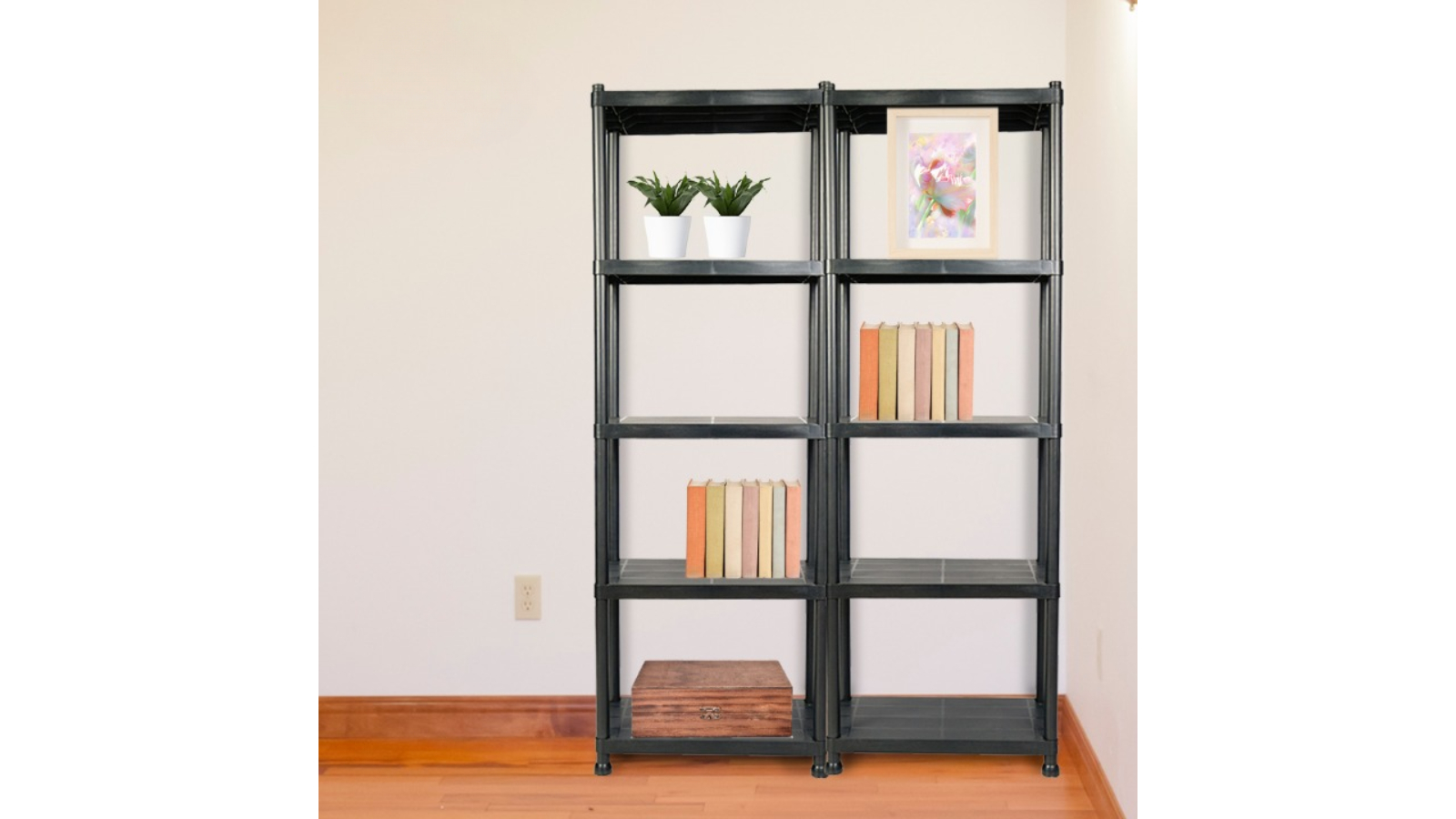 Viviendo 5-Tier Plastic Storage Shelving Rack | Harvey Norman